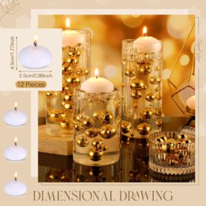 Fumete 10162 Pcs Suspending Candles for Centerpieces Transparent Water Gel Beads for Vases Pearl Beads for Vase Filler Wedding Valentine Galentine Party Floral Decorations(Gold)