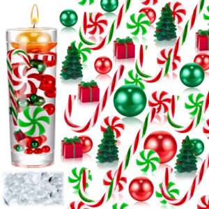 onenine 7138 pieces christmas vase filler water beads transparent christmas baubles plastic christmas vase filler pearl for christmas family table party decorations