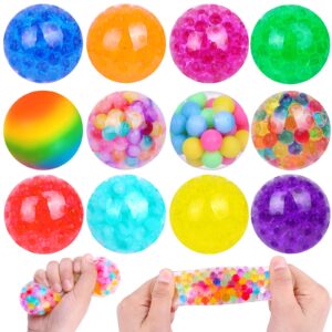 dulefun stress balls 12pcs squishy balls for adults stress relief squeeze fidget balls set for party favors gifts