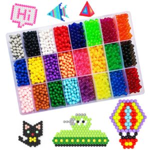 kacaga non-iron fuse beads set melting beads 24 colors 5800 beads 5mm refill pack