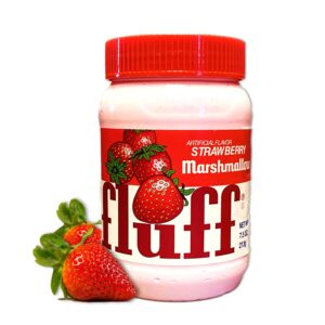 marshmallow fluff | traditional marshmallow spread and cr譥 | gluten free, no fat or cholesterol (strawberry, 7.5 ounce (pack of 1))