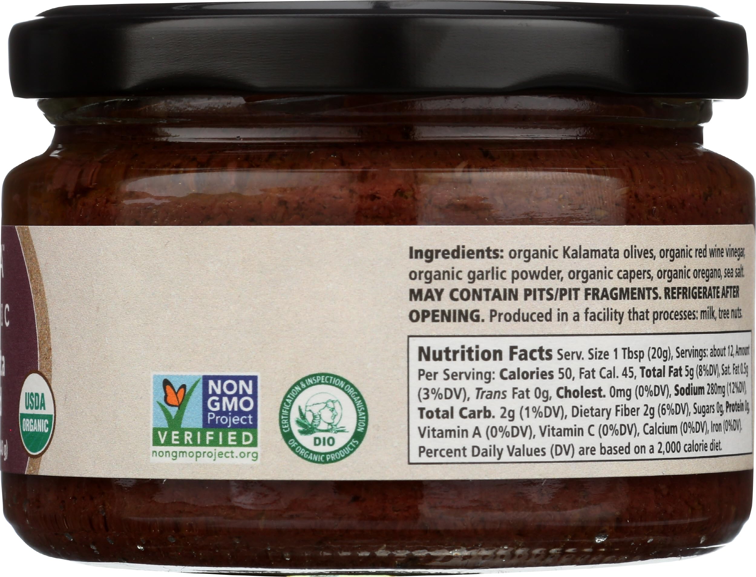 Divina Organic Kalamata Olive Spread, 8.5 Ounce