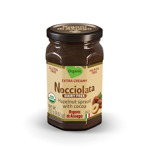 Rigoni di Asiago Organic Dairy Free Nocciolata Classic Hazelnut Spread, 8.82 OZ (Pack of 1)