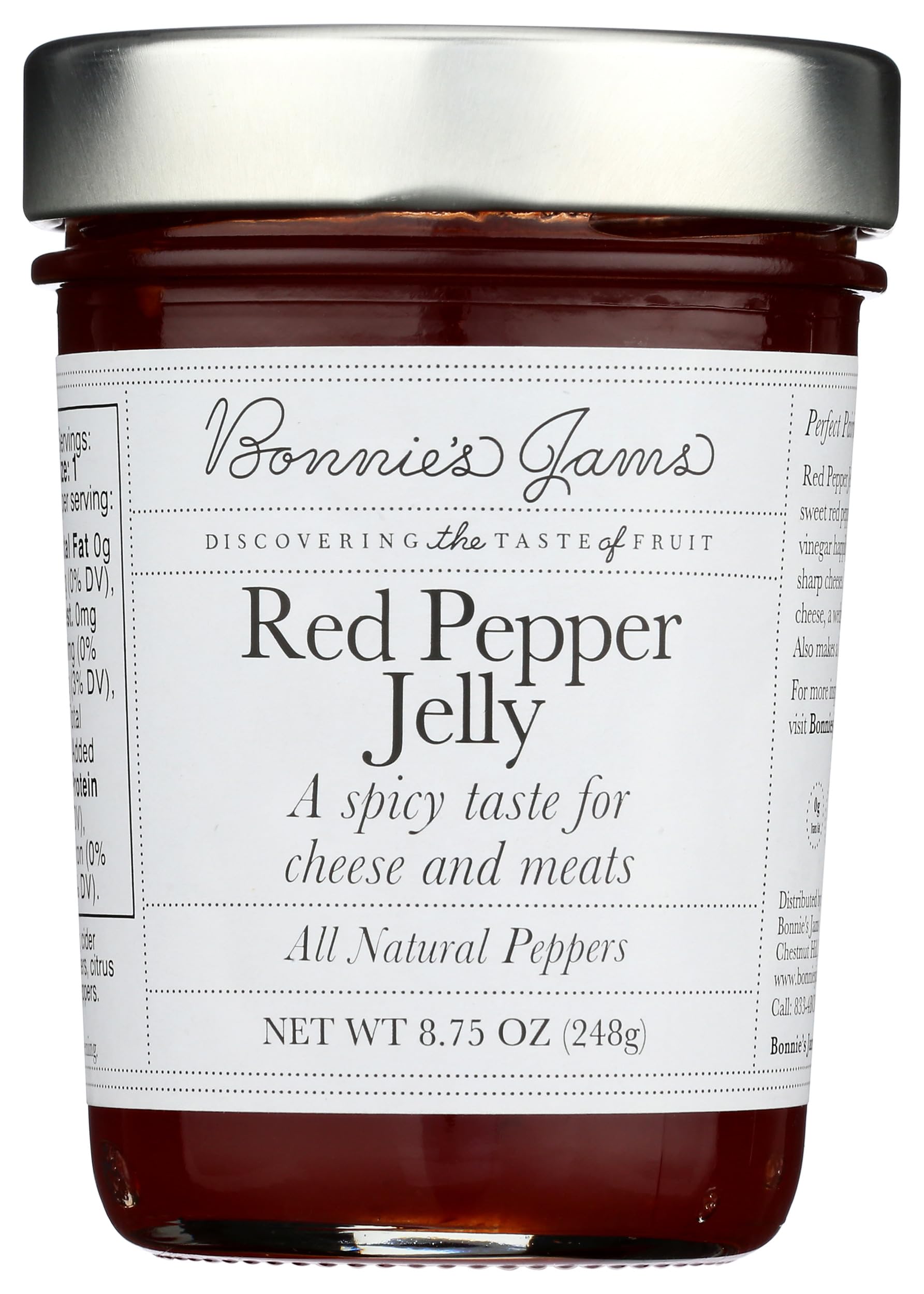 BONNIES JAMS Red Pepper Jelly, 8.75 OZ