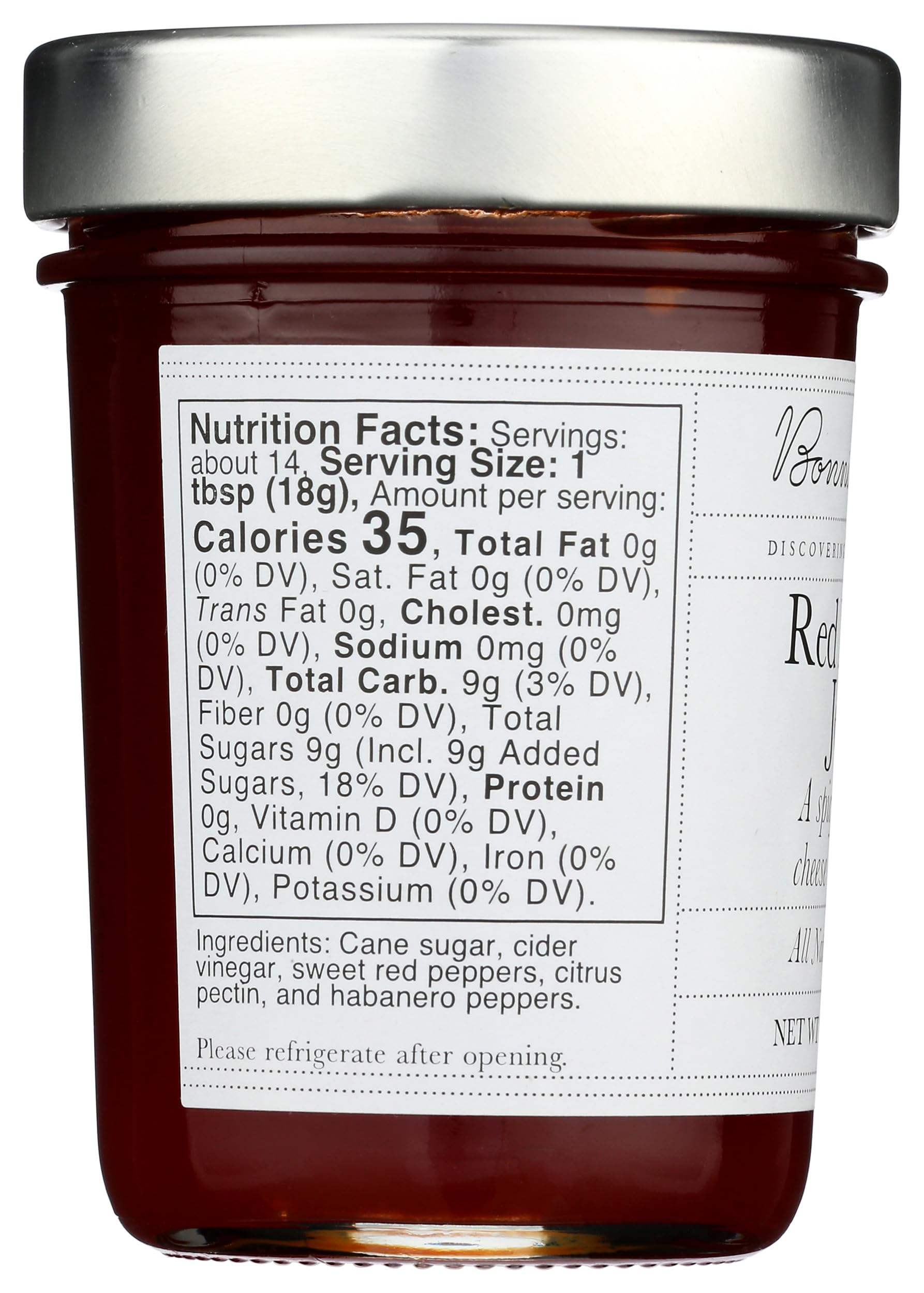 BONNIES JAMS Red Pepper Jelly, 8.75 OZ