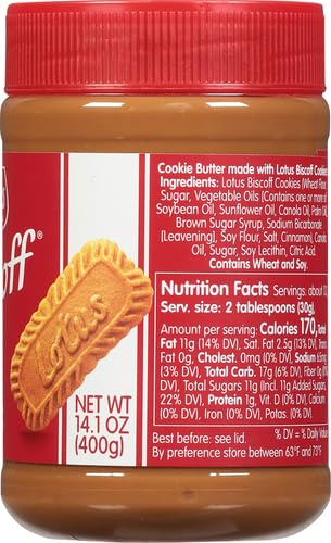 Lotus Biscoff Cookie Spread, 14 Oz