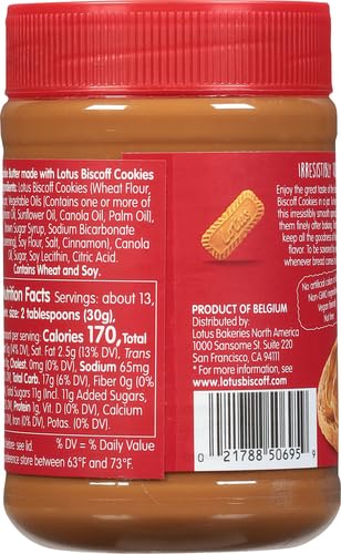 Lotus Biscoff Cookie Spread, 14 Oz