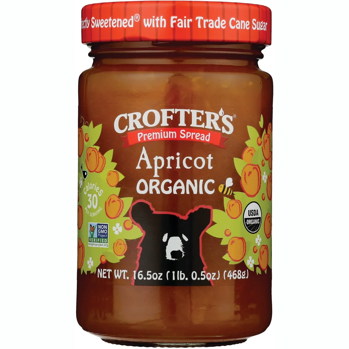 Crofter's Organic Family Size Premium Apricot Spread