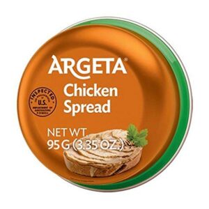 argeta pate spread, chicken, 95 gram (pack of 48)