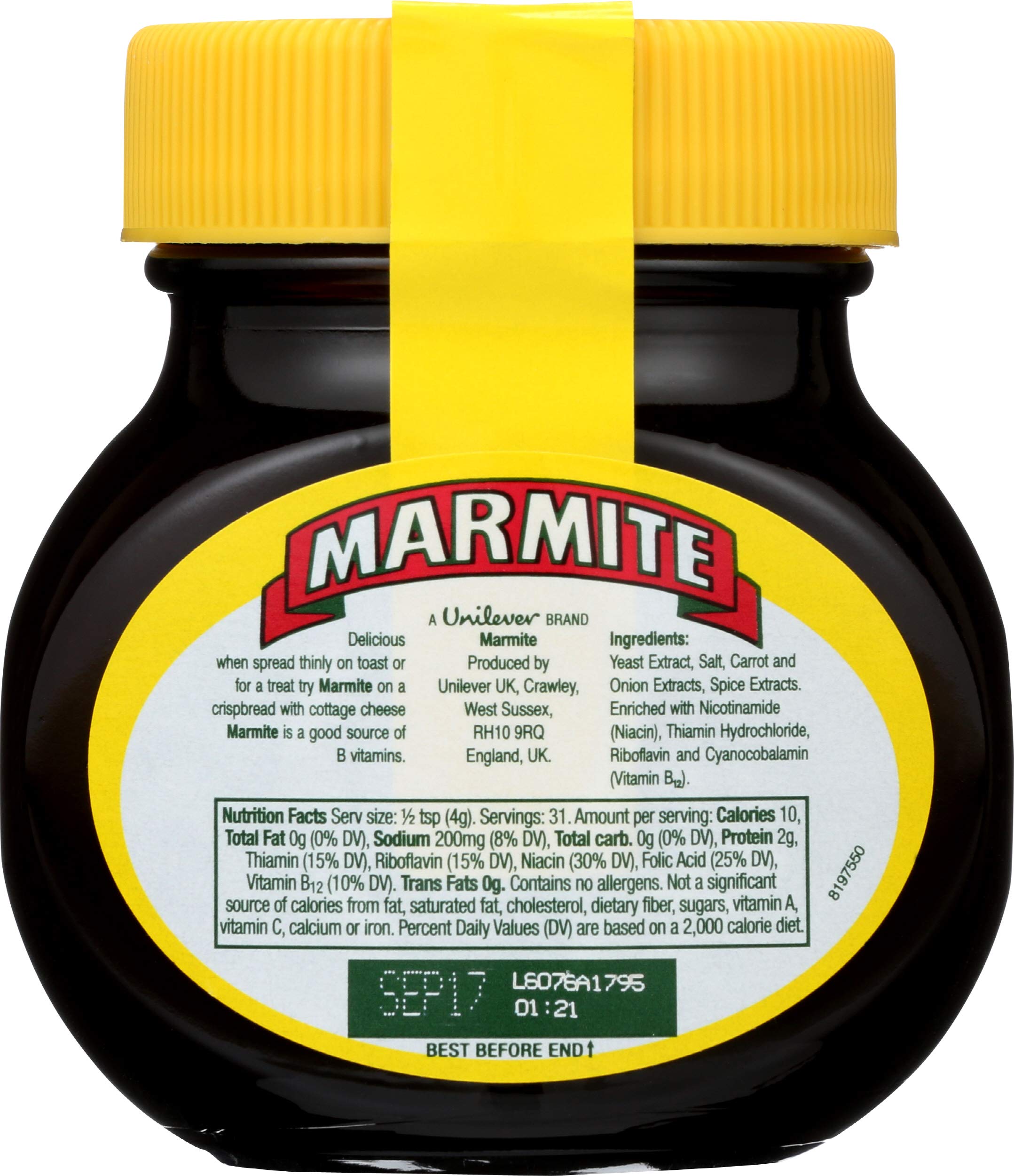 Marmite Yeast Extract, 4.4 Ounce