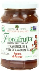 rigoni di asiago fiordifrutta organic strawberry fruit spread, 8.82 ounce (pack of 1), strawberry