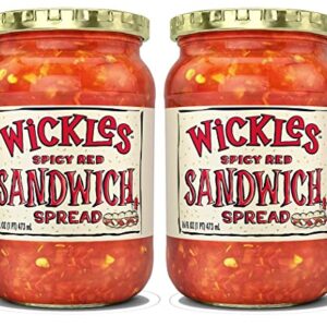 Wickles Spicy Red Sandwich Spread, 16 OZ (Pack of 2)