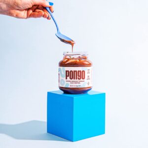 Pongo Cocoa Hazelnut Protein Spread - Low Sugar, Low Carb Sauce, Keto-Friendly Chocolate Dessert Topping (13 oz Jar)