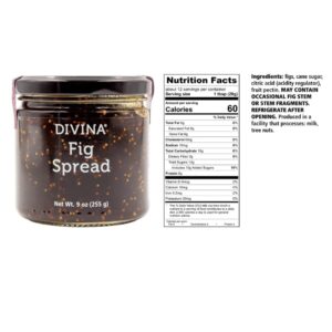 Divina Fig Spread-Original 9 oz (2pk) Bundled with Custom Spreader