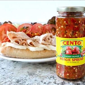 Cento Diced Hot Cherry Pepper Hoagie Spread, 12 Fl Oz (Pack of 3)