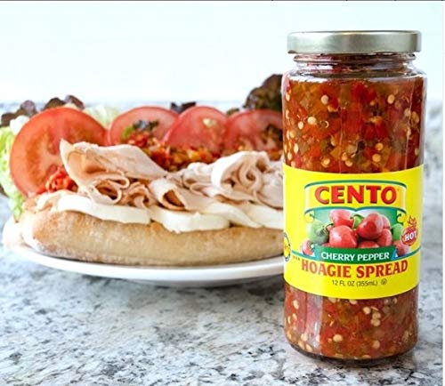 Cento Diced Hot Cherry Pepper Hoagie Spread, 12 Fl Oz (Pack of 3)