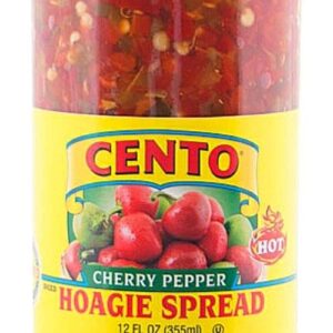 Cento Diced Hot Cherry Pepper Hoagie Spread, 12 Fl Oz (Pack of 3)