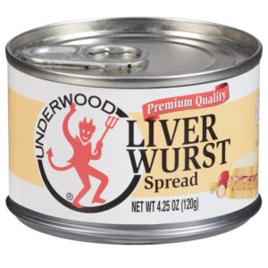 underwood liver wurst spread, 4.25oz can (pack of 6)