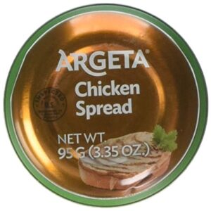 argeta pate spread, chicken, 3.35oz (pack of 1)