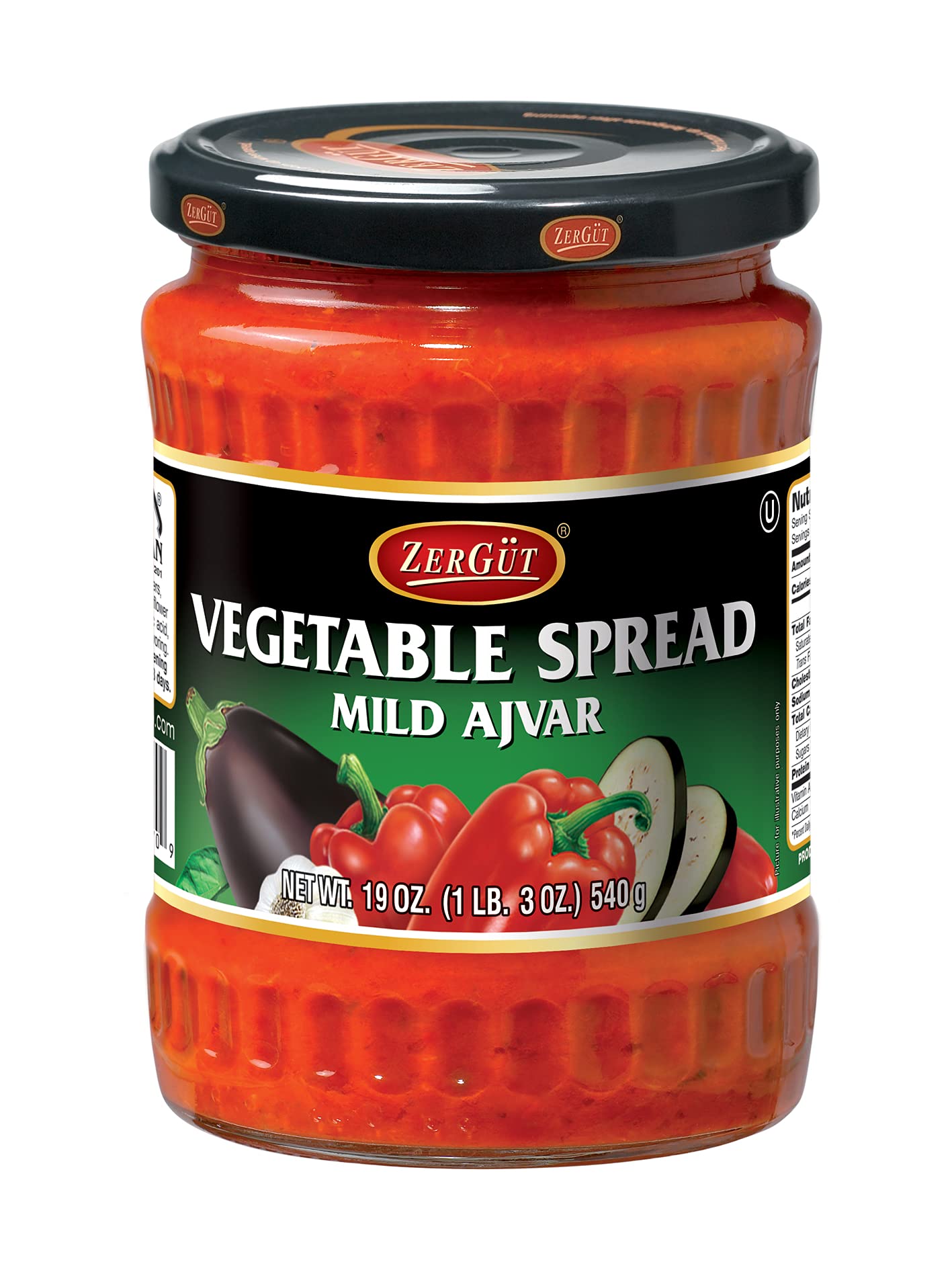 Zergut Ajvar, Mild, 19 Ounce