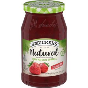 smucker's natural strawberry fruit spread, 17.25 ounce