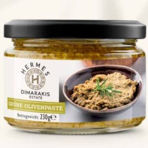 Hermes Dimarakis Estate Green Olive Spread imported from Greece - 250ml