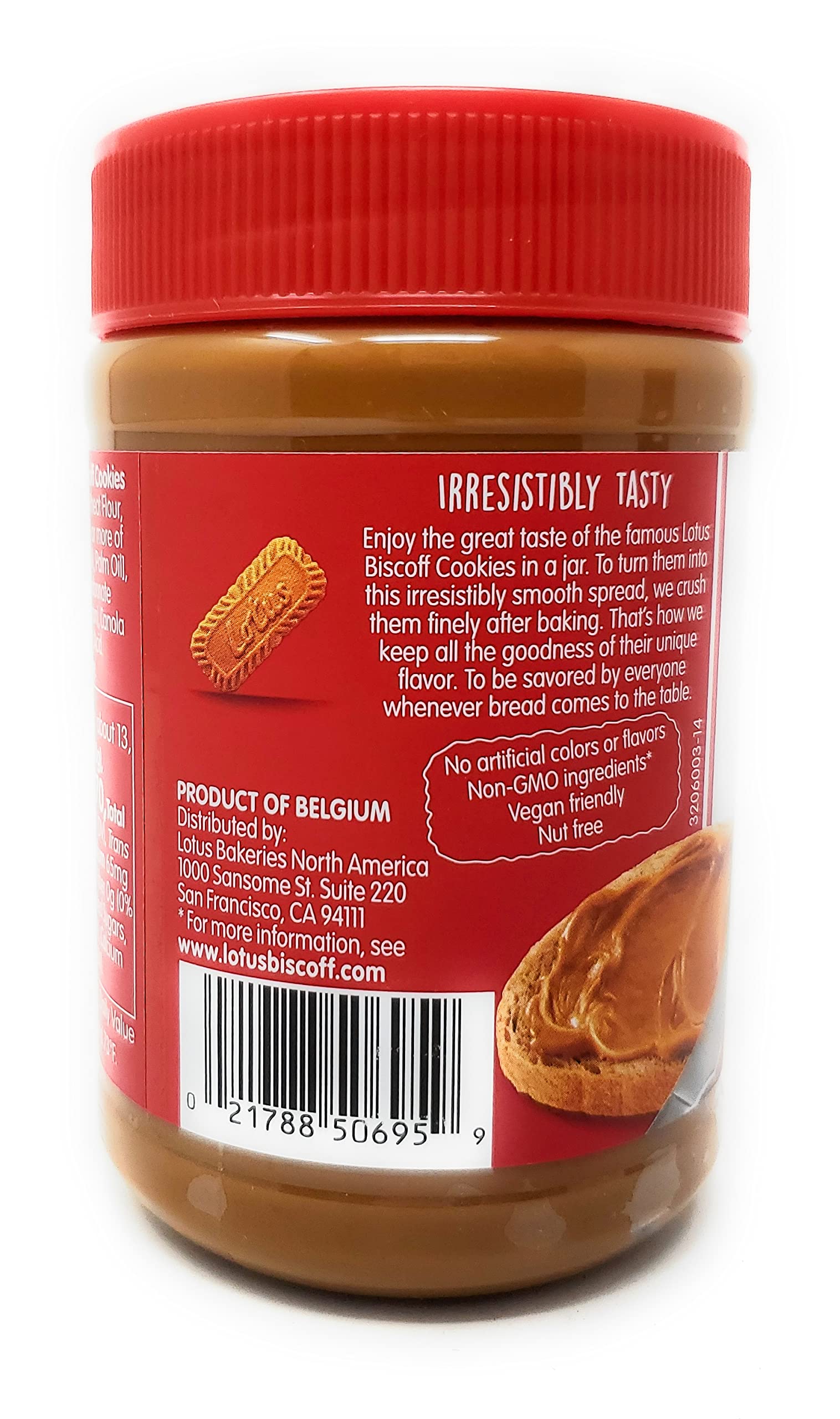 2 Pack Creamy Biscoff Cookie Butter (14.1oz Jars)