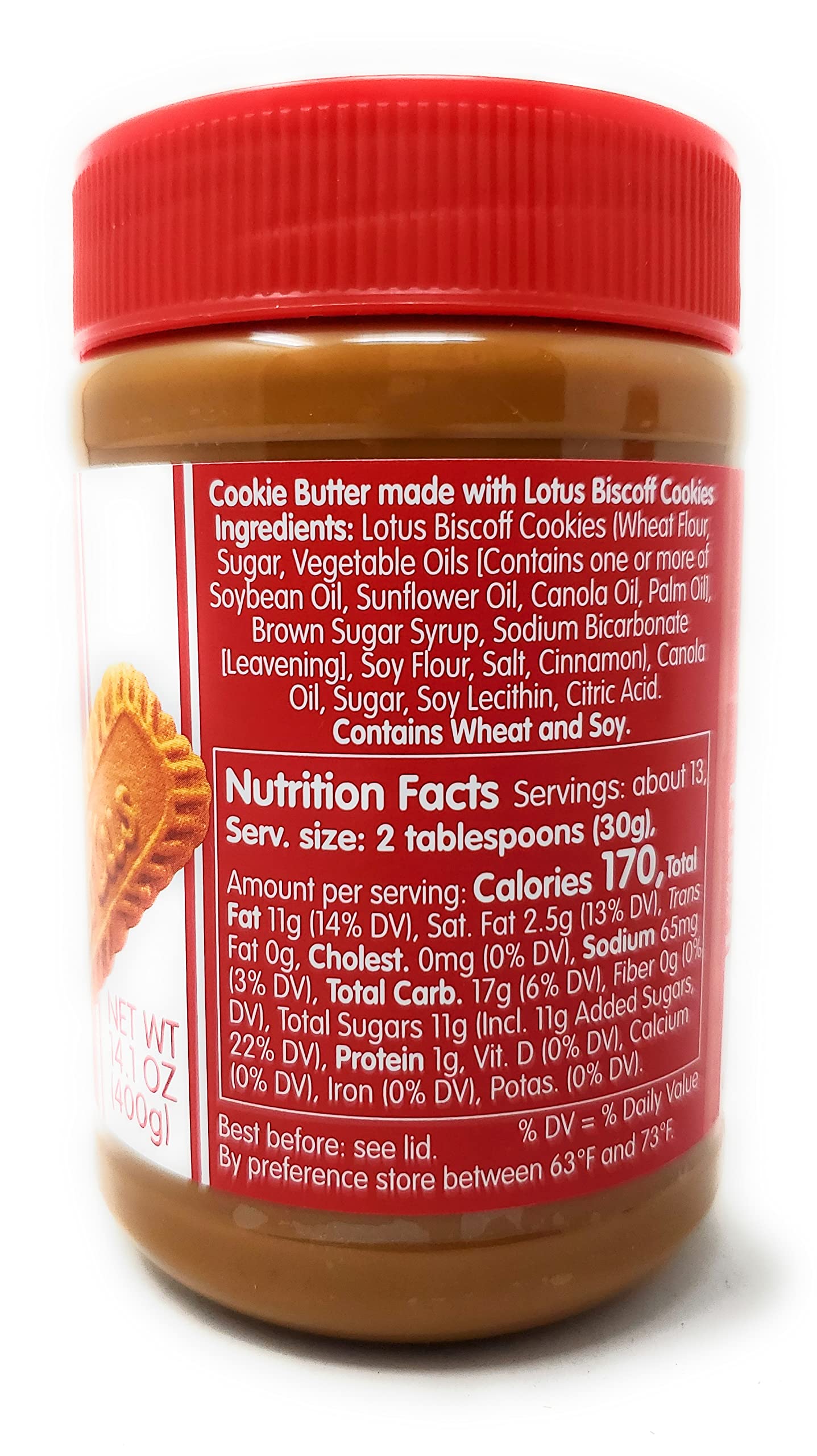 2 Pack Creamy Biscoff Cookie Butter (14.1oz Jars)