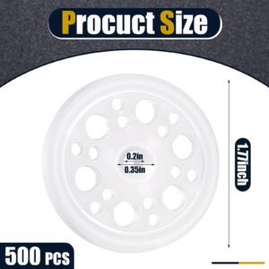 Taiyin 45 mm Plastic Washers Load Spreading Polypropylene Washers for Fixing and Supporting Rigid Foam Insulation Foam Board Load Spreading for Screws Nail (500 Pcs)