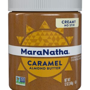 MaraNatha Creamy Roasted Caramel Almond Butter, No Stir, 12 Ounce Jar