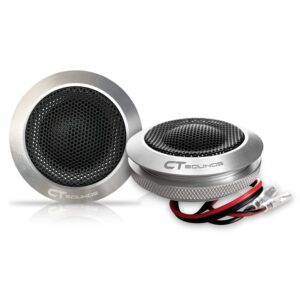 ct sounds meso 25mm 100 watt flush-mount premium silk-dome tweeters, pair