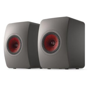 kef ls50 meta passive bookshelf speakers - pair (titanium grey)