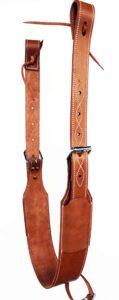 challenger western horse leather rear flank back saddle cinch w/billets 9758tn