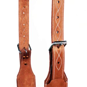 CHALLENGER Western Horse Leather Rear Flank Back Saddle Cinch w/Billets 9758TN