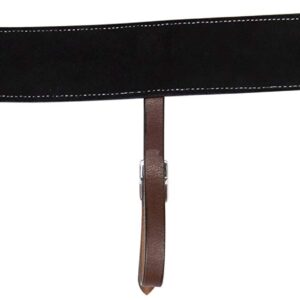 Acerugs BACK CINCH STRAP for WESTERN SADDLES HORSE BUCKING STRAP REAR GIRTH FLANK CINCH SMOOTH LEATHER (Brown Tooled B)