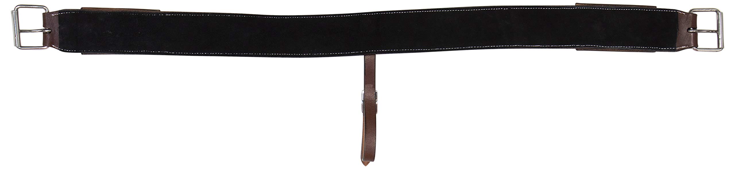 Acerugs BACK CINCH STRAP for WESTERN SADDLES HORSE BUCKING STRAP REAR GIRTH FLANK CINCH SMOOTH LEATHER (Brown Tooled B)