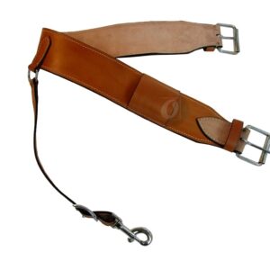 REAR CINCH WESTERN SADDLE GIRTH ROPING RANCH BARREK RACING PLEASURE TRAIL RODEO LEATHER CINCHES 36" LONG END to END (Smooth Finish)