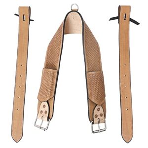 hilason horse western carved leather rear flank back cinch girth saddle billets comfytack | flank cinch | flank cinch billet | western cinch | saddle cinch | western girth | saddle billet strap