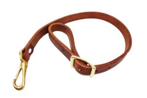 challenger horse amish horse western harness leather back cinch connector strap w/brass snap 975h6013