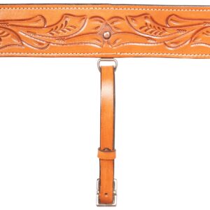 Acerugs TAN WESTERN LEATHER REAR BACK CINCH SADDLE CINCHES FLANK CINCH BACK GIRTH HORSE TACK (Standard)