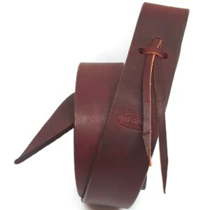 6' (72") premium latigo leather saddle cinch tie strap - western saddle strap - leather saddle cinch