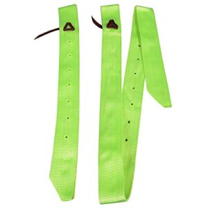 hilason light green single nylon cinch tie strap and off billet set|cinch strap| off billet strap| tie strap| off billet tie strap