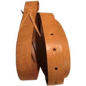 saddles & such new 6' (72 inch ) premium brown leather western saddle cinch tie strap