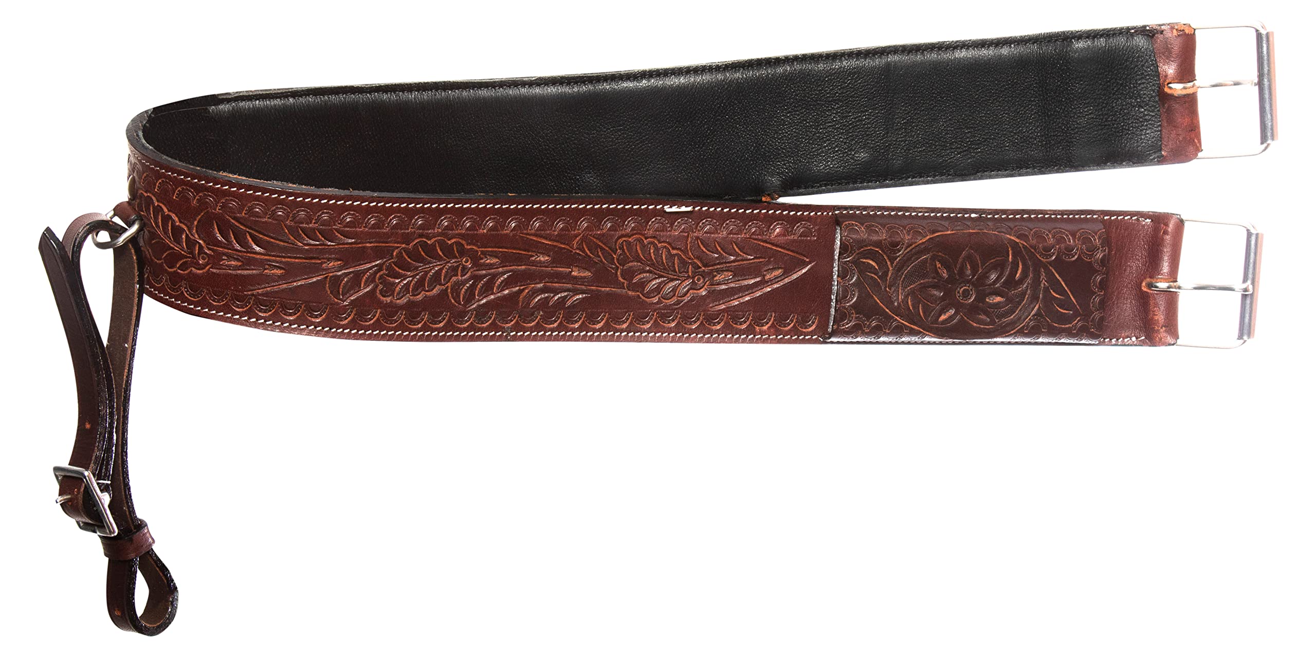 Acerugs ALL PURPOSE WESTERN LEATHER HORSE TACK SADDLE BACK CINCH BUCKING STRAP REAR GIRTH