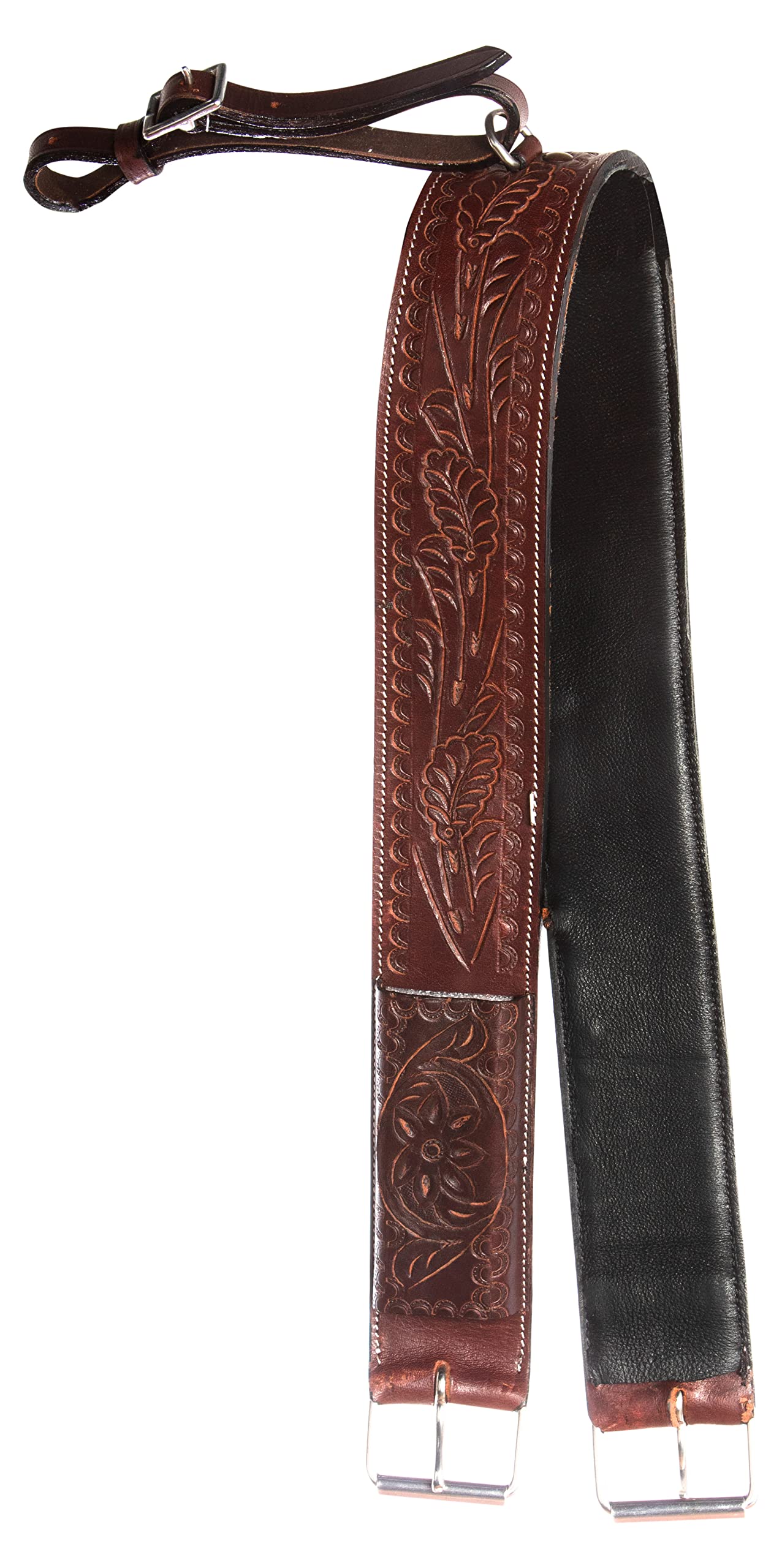 Acerugs ALL PURPOSE WESTERN LEATHER HORSE TACK SADDLE BACK CINCH BUCKING STRAP REAR GIRTH