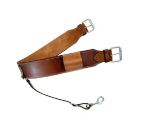 handmade western saddle rear cinch hand tooled leather horse saddle back girth flank cinches lc-012