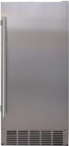 edgestar ib250ss 15 inch wide 20 lb. built-in ice maker with 25 lbs. daily ice production - no drain required