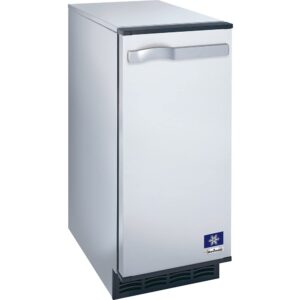 manitowoc sm-50a 14 3/4" air cooled undercounter octagonal cube ice machine with 25 lb. bin - 53 lb. with pump