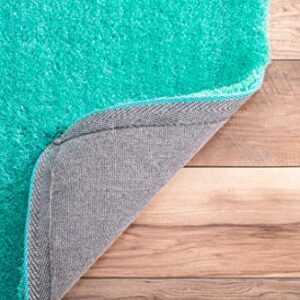 nuLOOM Handmade Ombre Shag Area Rug, 5x8, Turquoise