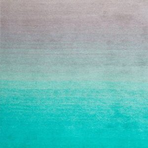 nuLOOM Handmade Ombre Shag Area Rug, 5x8, Turquoise